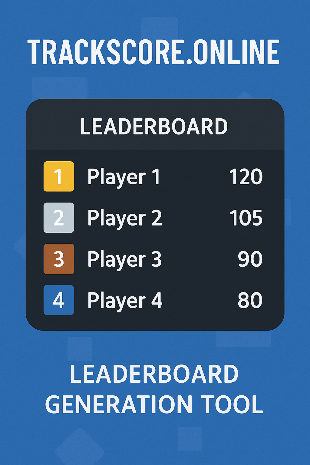 Score Sheet Maker | TrackScore